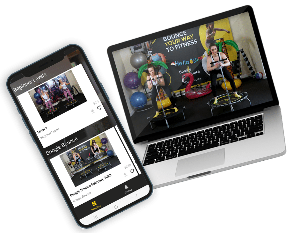 Trampoline Exercise App by Boogie Bounce | Over 100 Rebound Routines