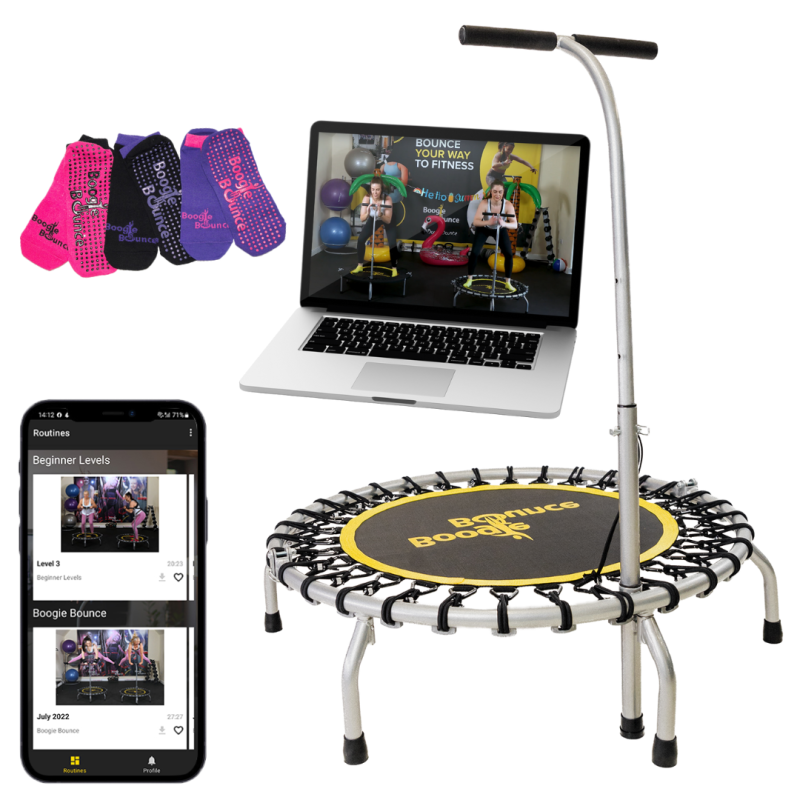 Boogie Bounce Rebounder | The Elite Mini Trampoline Bundle